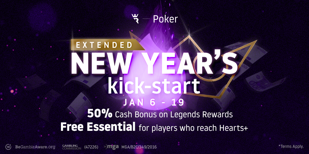 New Years Kick-Start | Promotions | Run It Once Poker