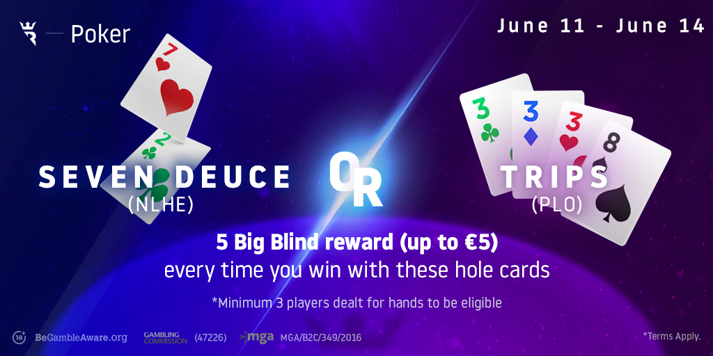 Seven Deuce / Trips Cash Bounties All Week | Run It Once Poker