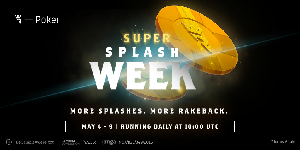 Super Splash Week | Promotions | Run It Once Poker