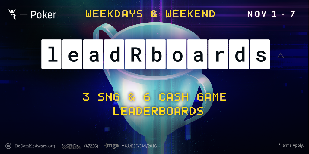 Weekdays and Weekend Leaderboards | Run It Once Poker